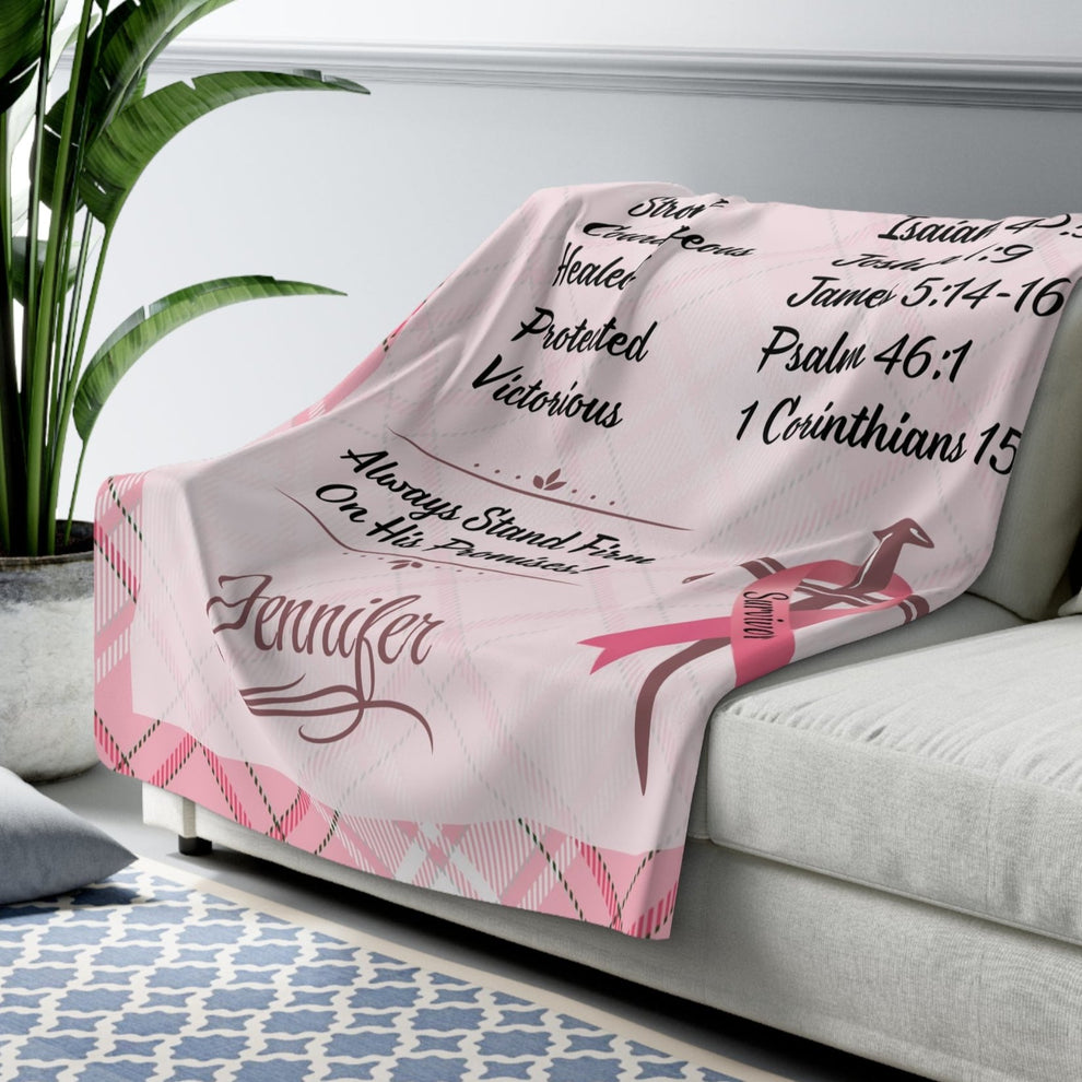 Personalized Breast Cancer Survivor Blanket | Inspirational Expressions